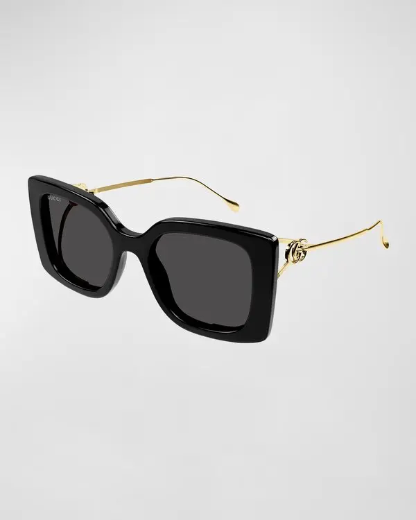Gucci Gg Butterfly Sunglasses - Black