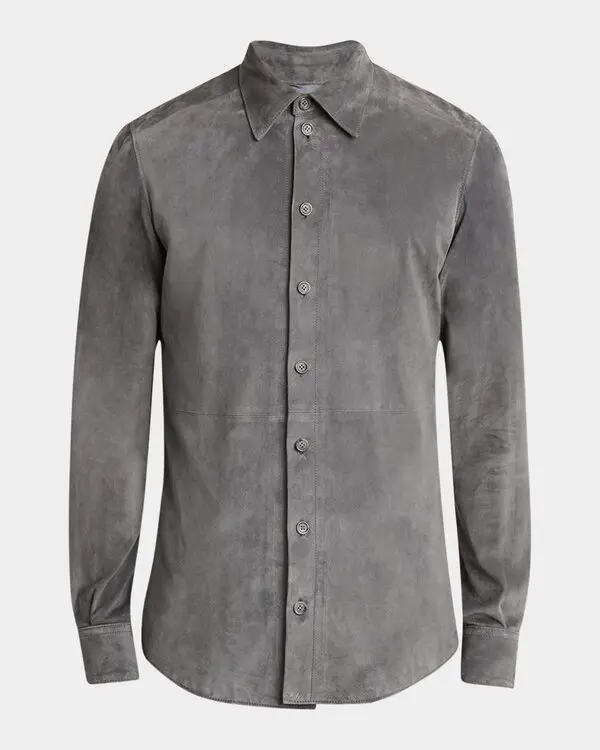 Dolce & Gabbana Suede Button-down Shirt