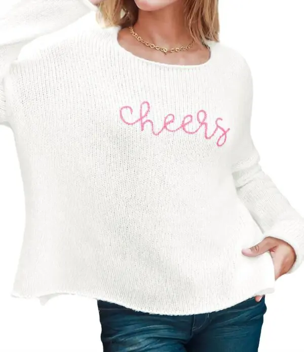 Buy Wooden Ships Cheers Embroidered Crew - White At 31% Off | Editorialist
