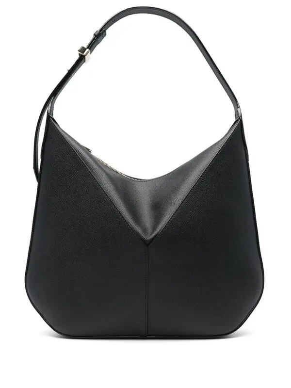 VALEXTRA Panelled Shoulder Bag - Black