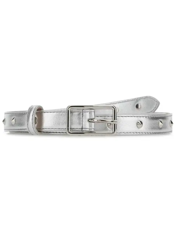 Alexander McQueen Silver/metallic Leather Belt Alexander McQueen Vintage Silver metallic Belt | eBay main image 4