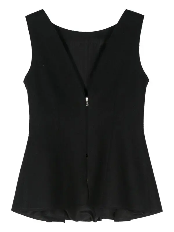 LANVIN Virgin Wool Peplum Top