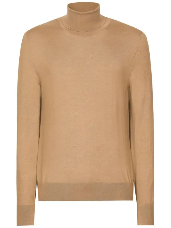 Dolce & Gabbana Roll-neck Jumper - Brown