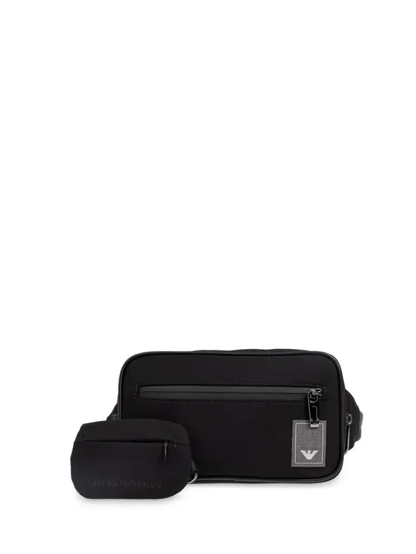 Emporio Armani Logo-patch Belt Bag - Black