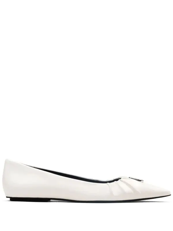 Marc Jacobs Ali Ballerina Flats - White