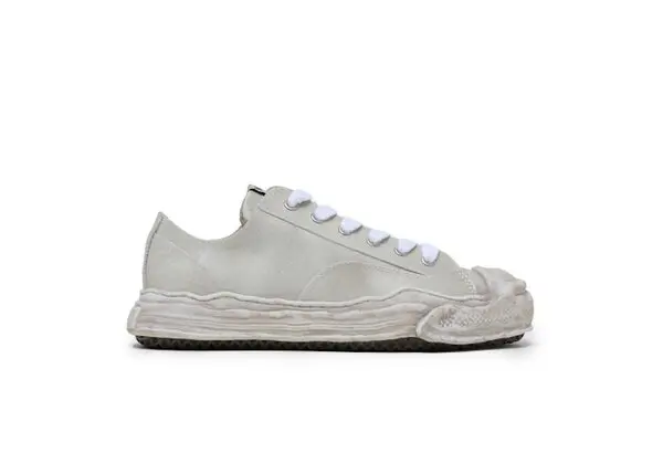 Mihara Yasuhiro Hank Og Sole Vl Distressing Sneakers - White/black