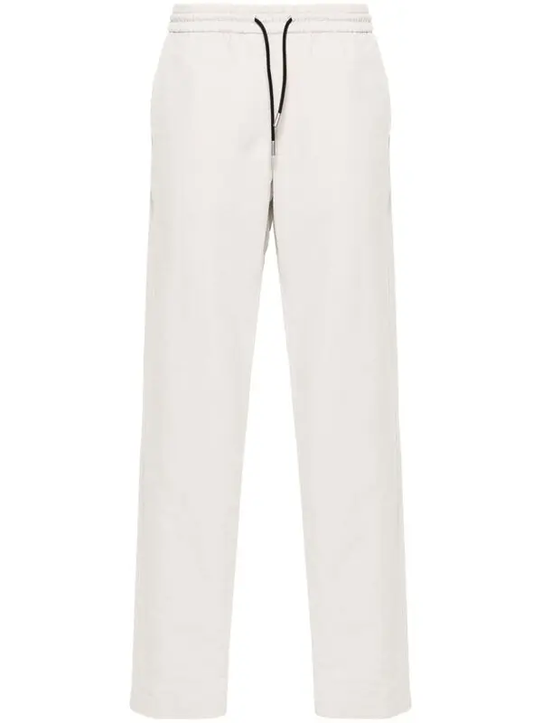 Sease Tapered Cotton-linen Blend Trousers - Grey