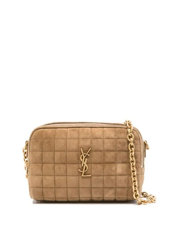 Saint Laurent Cassandre-logo Carré Mini Bag - Brown
