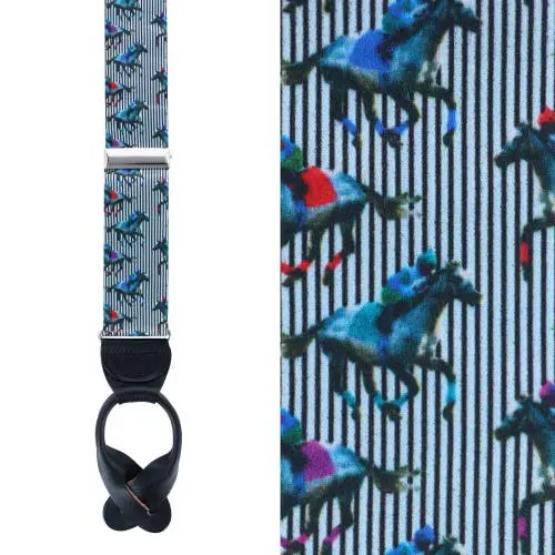 Trafalgar Derby Winning Racehorse Silk Suspenders - Multiple