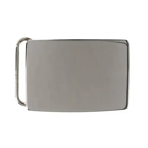 Trafalgar 30mm Rhodium Over Solid Sterling Compression Belt Buckle - Silver