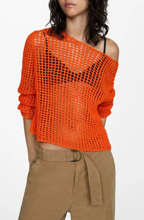 Mango Openwork Sweater