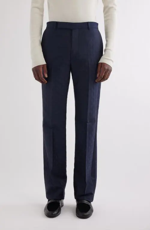 Givenchy 90s Fit Wool & Silk Evening Dress Pants - Night Blue