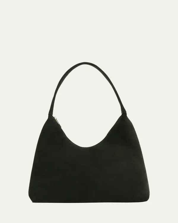 MANSUR GAVRIEL Candy Zip Suede Hobo Bag - Saddle