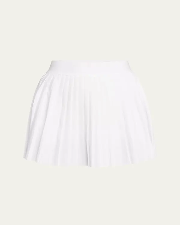 Beyond Yoga If You Pleats Mini Skirt - True White