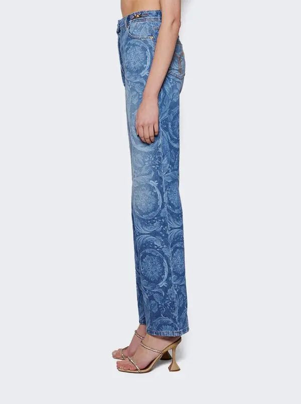 Versace Barocco Straight-fit Jeans