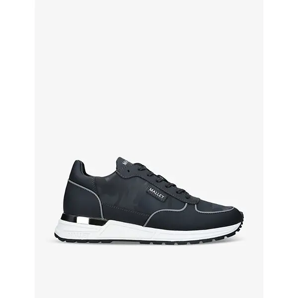 Mallet Leather And Mesh Low-Top Trainers In Blk/Other 70% Off