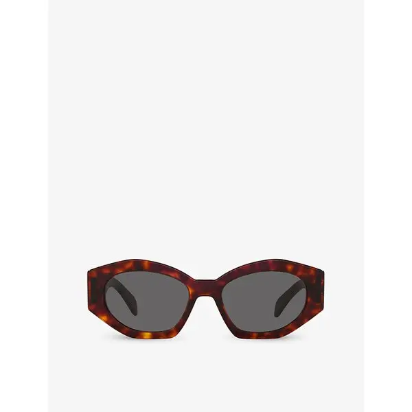 Celine Acetate Oval Sunglasses
