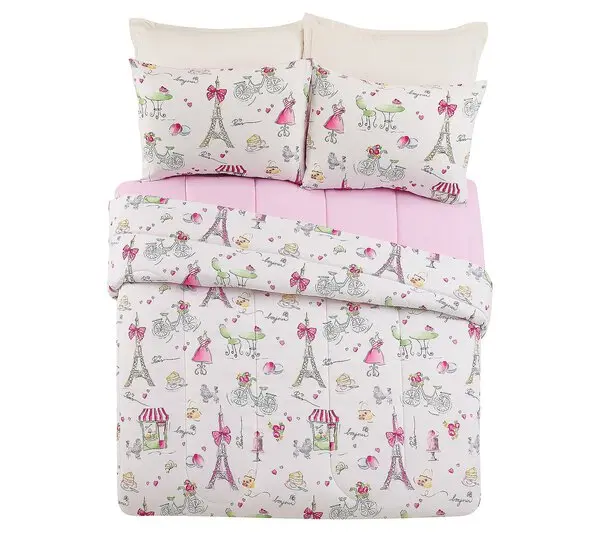 URBAN PLAYGROUND Pretty In Pink Fq Three-piece Comforter Set