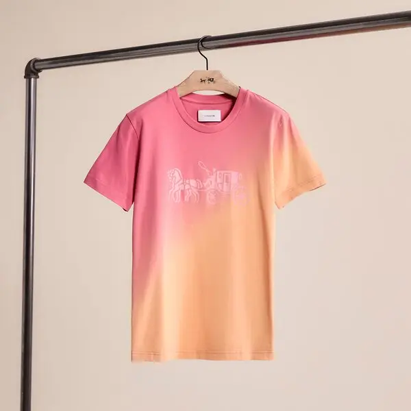 Coach Restored Ombre Horse And Carriage T-shirt In Organic Cotton