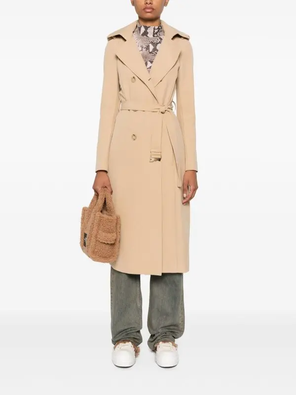 Patrizia Pepe Double-breasted Trench Coat - Brown