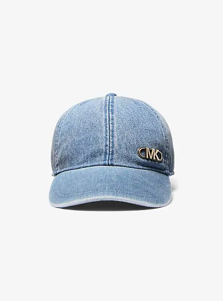 Michael Kors Denim Baseball Hat - Blue | Editorialist display picture 2