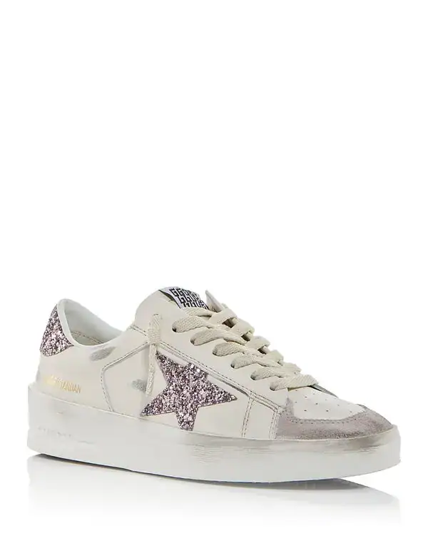 Golden Goose Stardan Low Top Sneakers White/Pink Editorialist