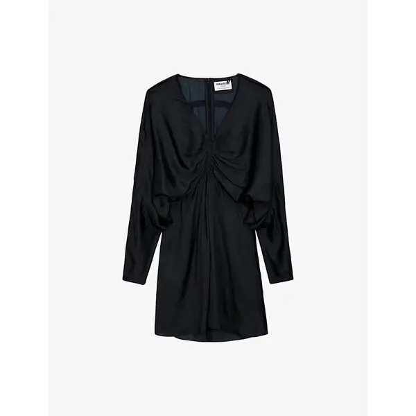 mini silk black dress Spellbound Satin Mini Slip Dress Black
