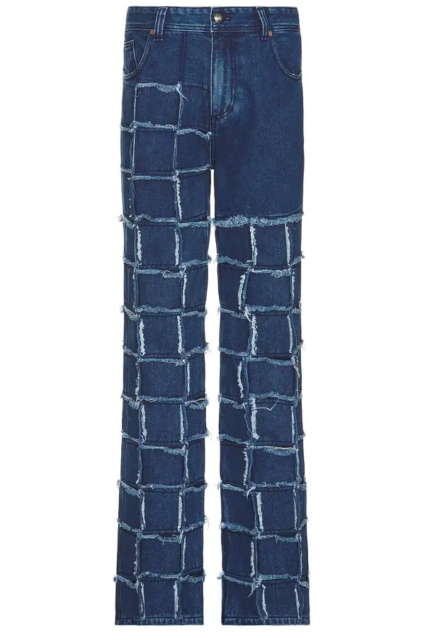 Andersson Bell Patchwork Wide Leg Jeans