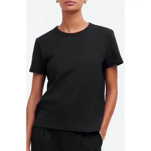 Madewell Perfect Crewneck T-shirt - Jet Black