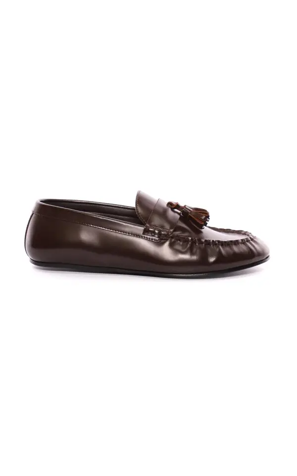 THE ROW Leather Loafers - Brown