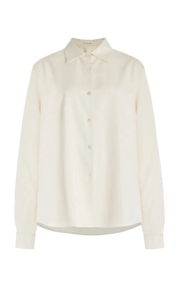 THE ROW Maigrette Silk Shirt - Ivory