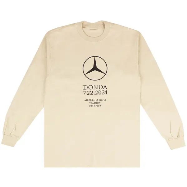 KANYE WEST Donda Listening Party Long-sleeve T-shirt - Cream