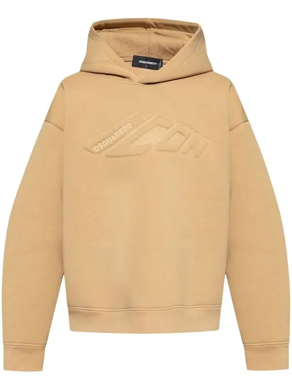 Dsquared2 Logo-embossed Cotton Hoodie
