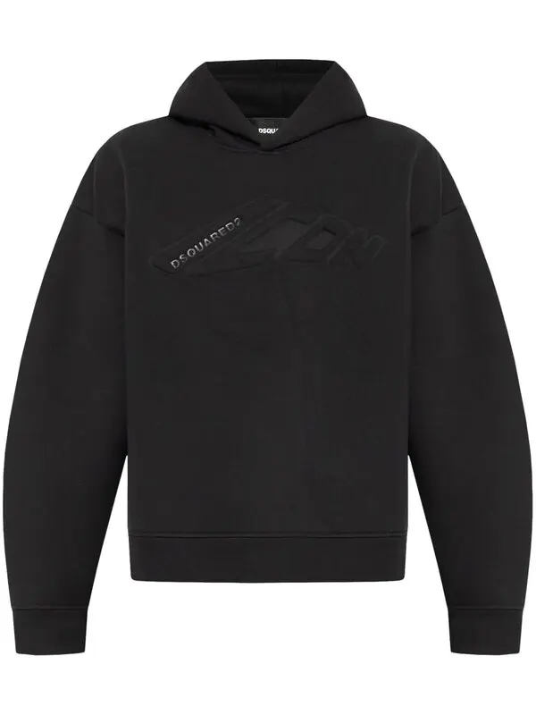 Dsquared2 Logo-embossed Cotton Hoodie