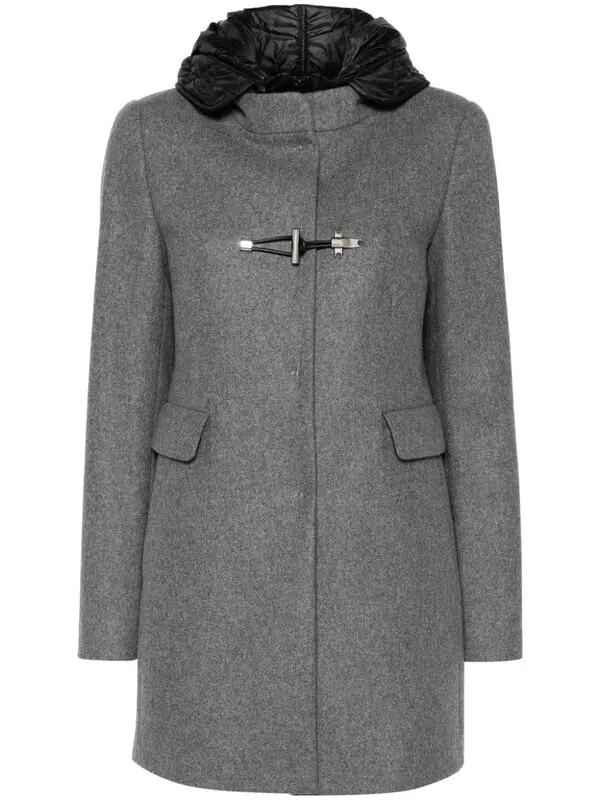 FAY Felted Coat - Grey