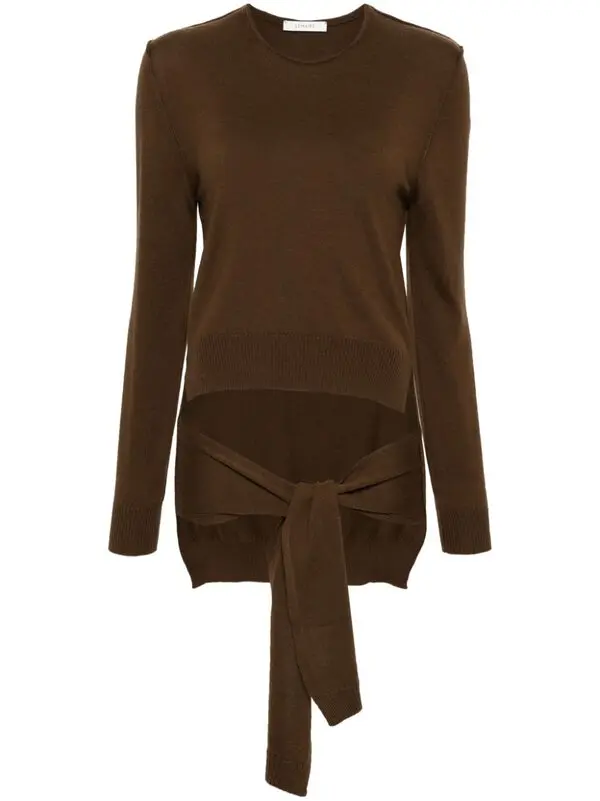LEMAIRE Trompe L'oeil Sweater - Brown