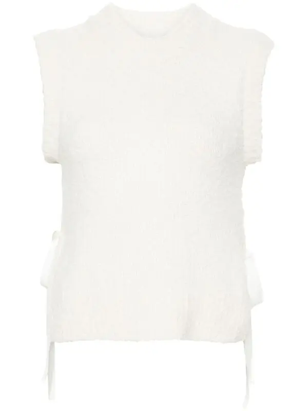 Buy Cecilie Bahnsen Owen Vest White At 14% Off Editorialist