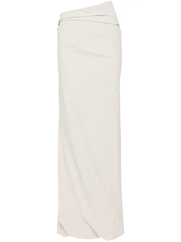 ENTIRE STUDIOS Structured Asymmetric Maxi Skirt - Grey