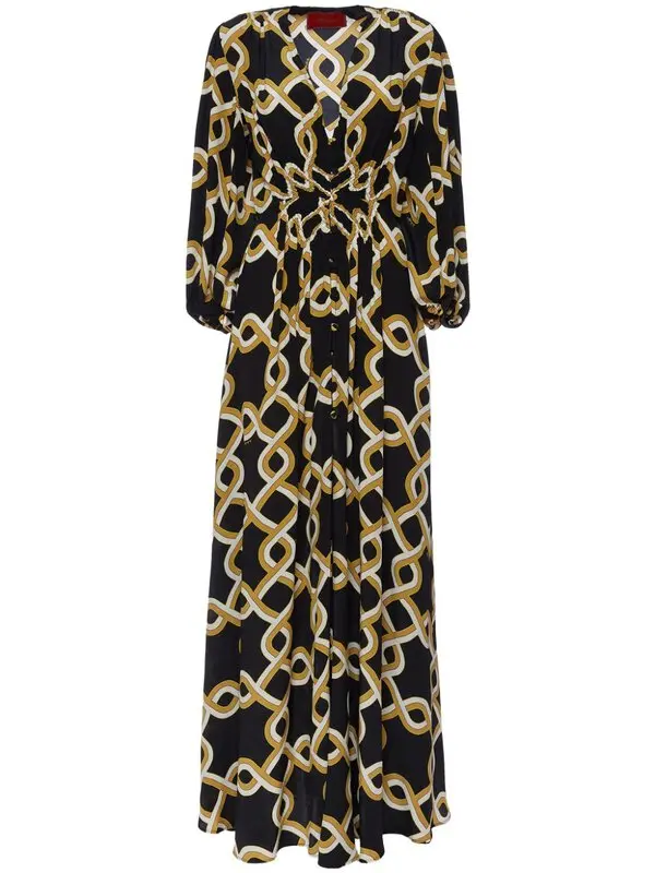 La DoubleJ Long Camerino Dress - Black