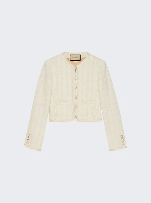 Gucci Tweed Jacket - Ivory
