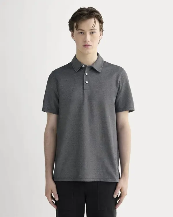Everlane Startup Polo T-shirt - Black Chambray
