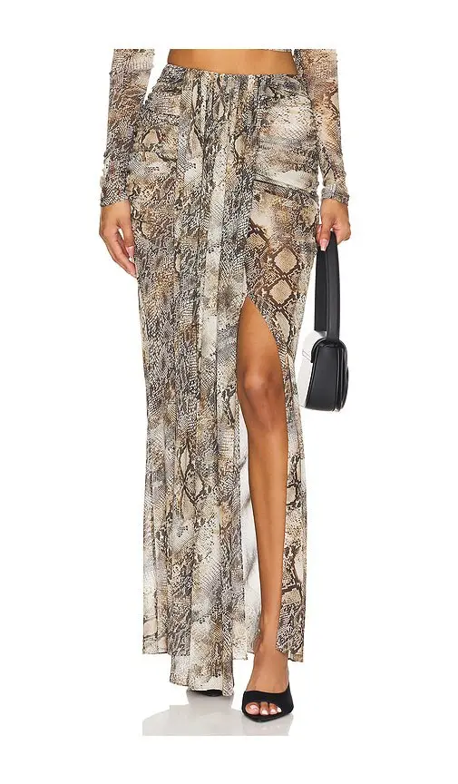 Lapointe Mesh Draped Skirt