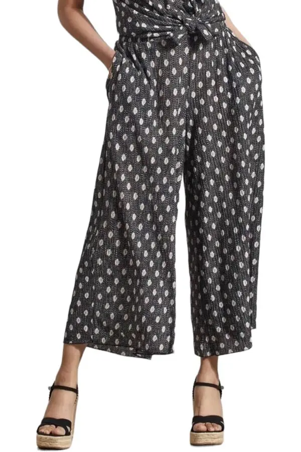 Buy Tribal Flowing Pants In Black/white - Multi At 21% Off | Editorialist