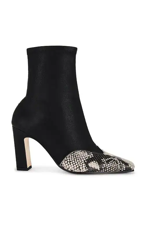 Tony Bianco Soho Boot In Black Black Souple Ecru Snake