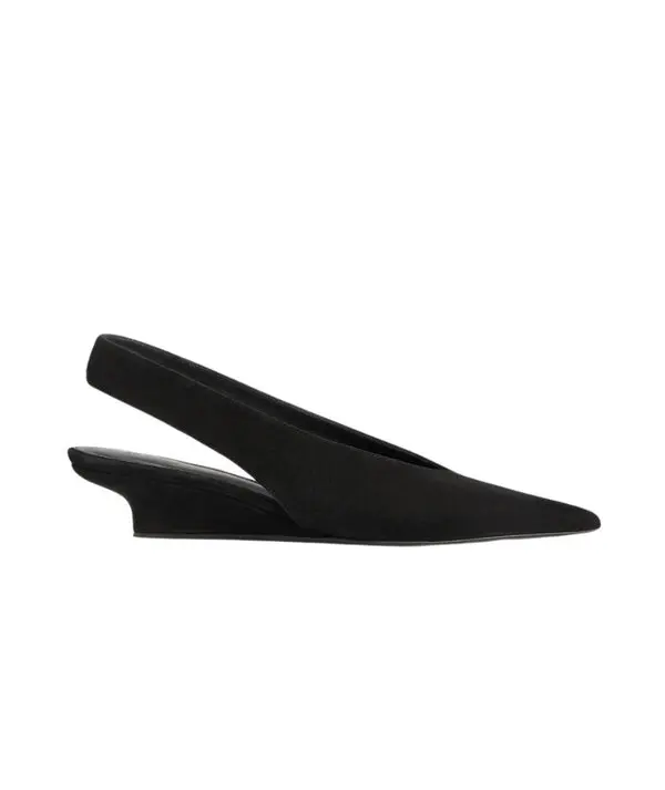 TOTÊME Wedge-heel Slingbacks - Black