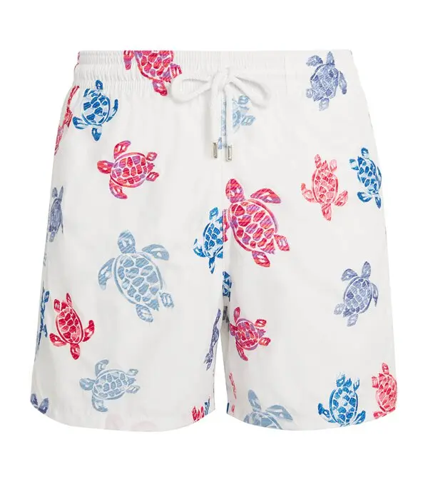 Vilebrequin Turtle Mistral Swim Shorts - White
