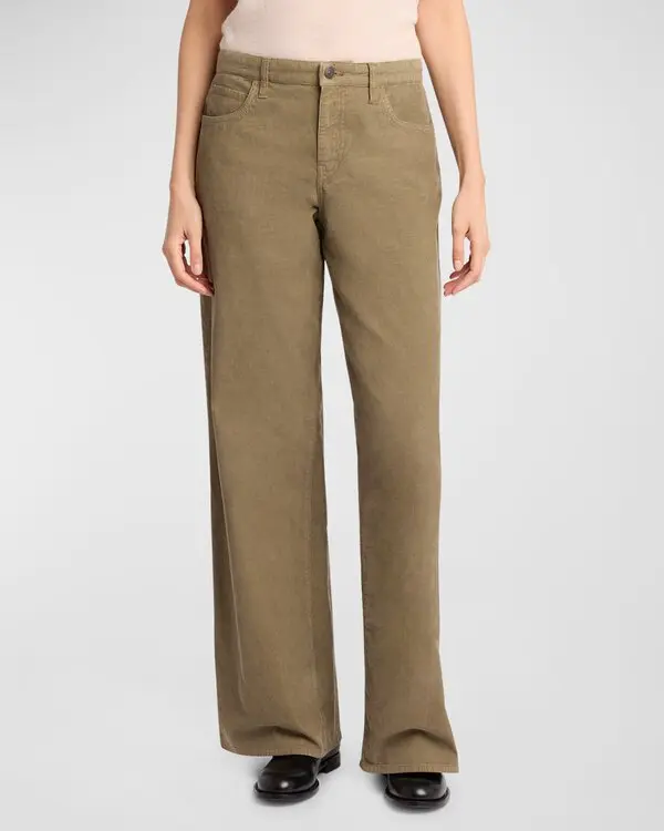 THE ROW Eglitta Corduroy Pants - Khaki