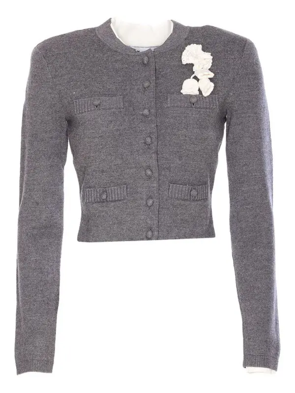 SELF-PORTRAIT Crewneck Cardigan