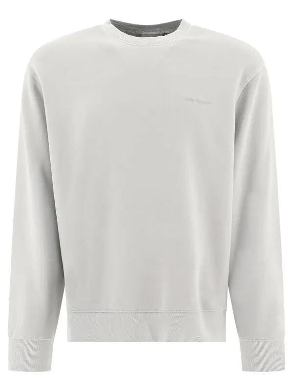 Carhartt Work In Progress Duster Script Cotton Sweatshirt - Grey