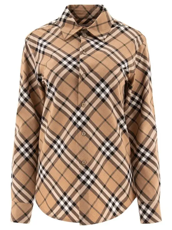 Burberry Check Wool-blend Shirt